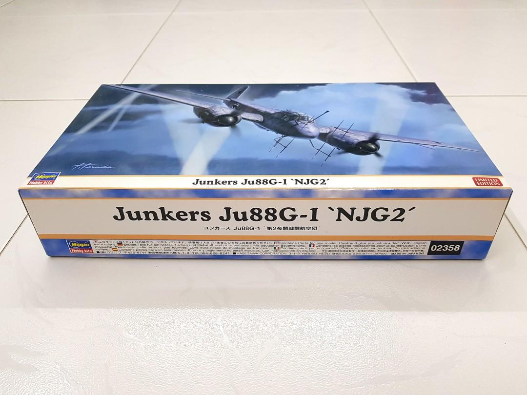 1/72 #02358 Hasegawa German Luftwaffe Night Fighter Bomber Junkers ...