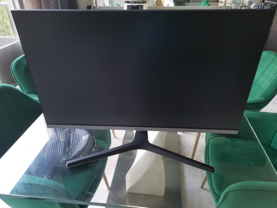 27 inch Samsung Monitor dual arm and laptop tray, Computers & Tech ...