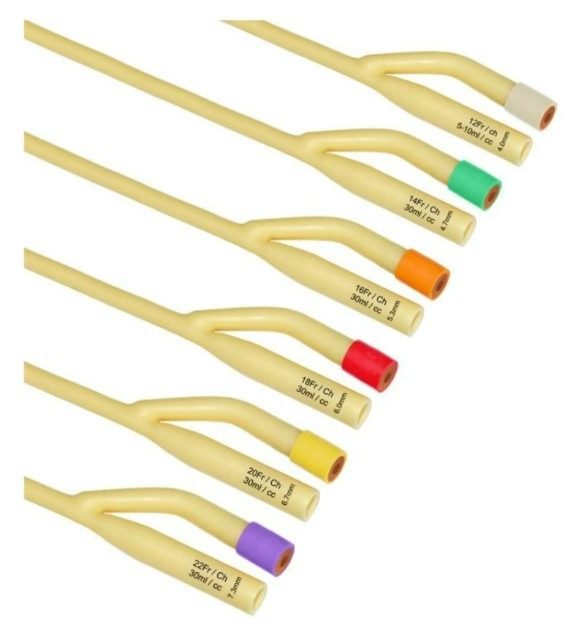 2-WAY FOLEY CATHETER SILICONE COATED (FR16 OR FR18), Health & Nutrition ...