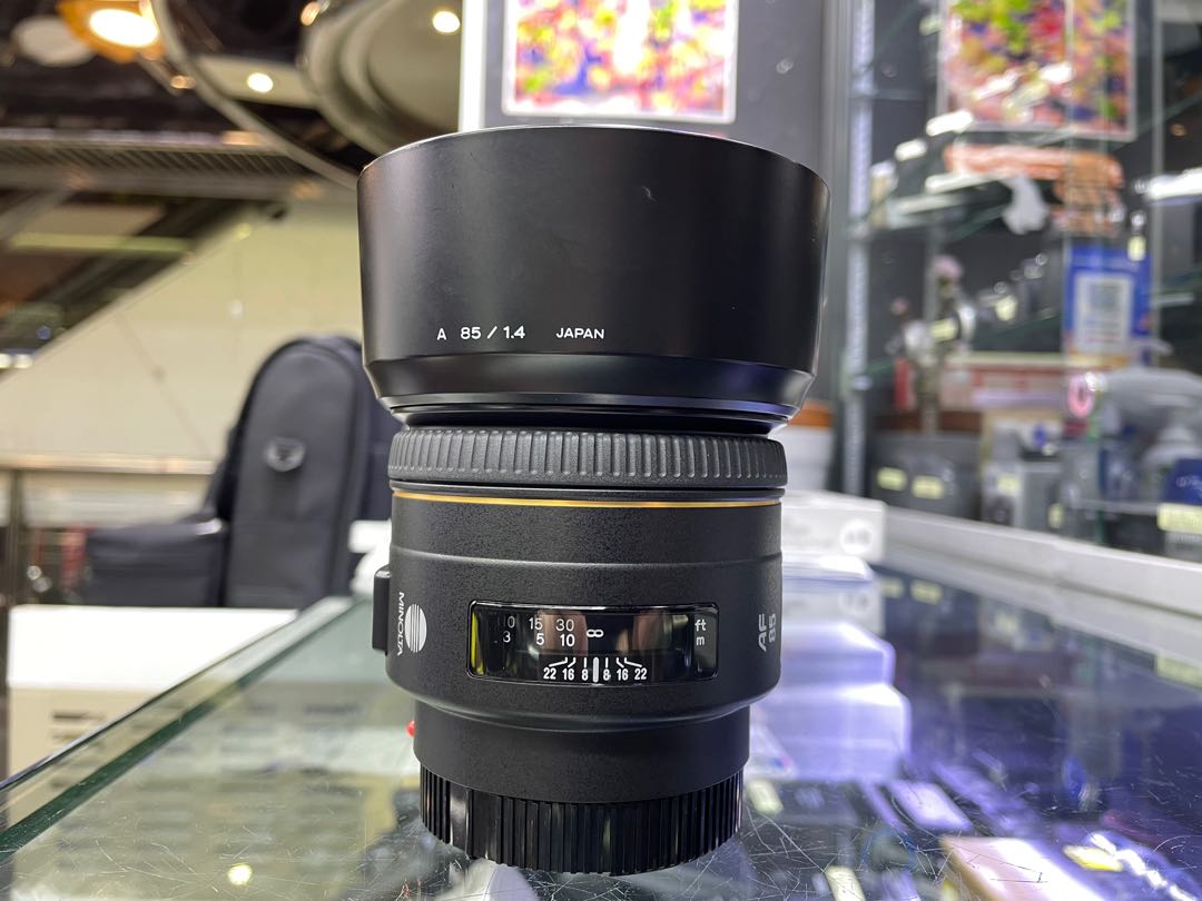 MINOLTA 85mm F1.4 AF85mm F1.4, 攝影器材, 鏡頭及裝備 - Carousell