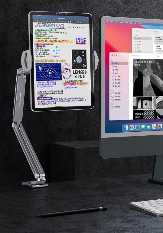 實體店鋪 Adjustable Tablet Mount Holder, woleyi 35 inch Desk/Bed Clamp ...