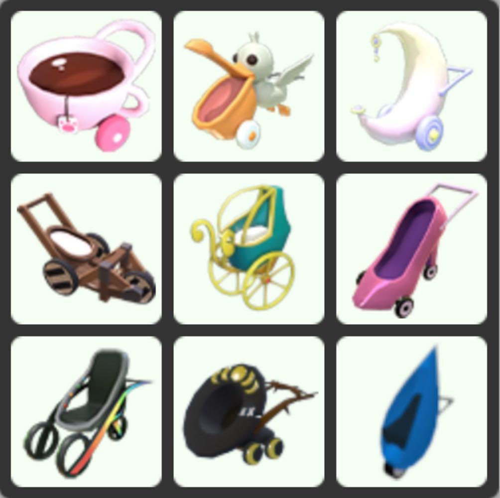 Adopt Me Stroller & Vehicle bundle, Video Gaming, Gaming Accessories ...