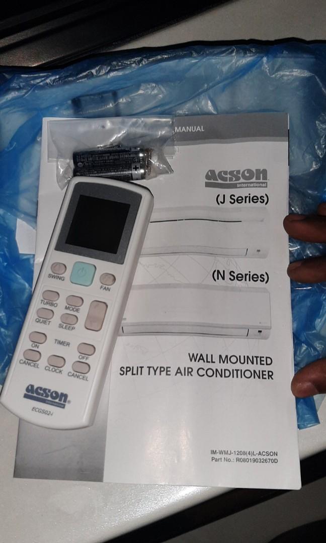 Aircond Remote 100% Original(Acson/Daikin/York), TV & Home Appliances ...