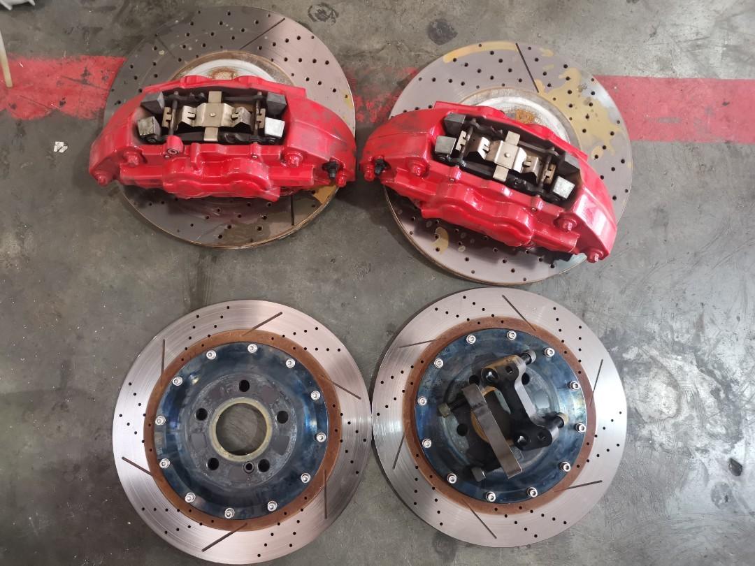 AMG 4 POT BIG BRAKE KIT FRONT SETUP + REAR ROTOR, Car Accessories ...