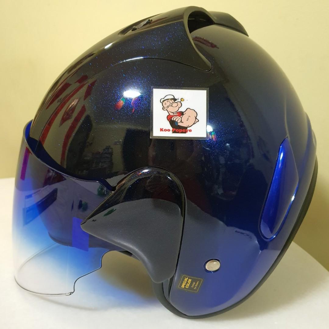 ARC Ritz Helmet 2 Tone Blue Viral Colour, Motorcycles, Motorcycle ...