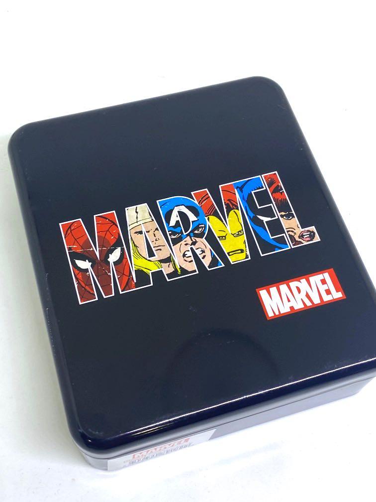 Authentic Marvel Tri-Fold Wallet in collectible tin, Hobbies & Toys ...