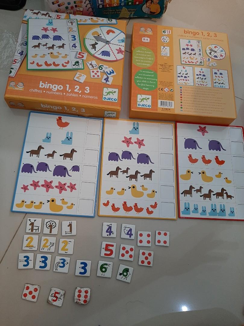 Bingo 123, Toys & Collectibles, Permainan Papan & Kartu di Carousell