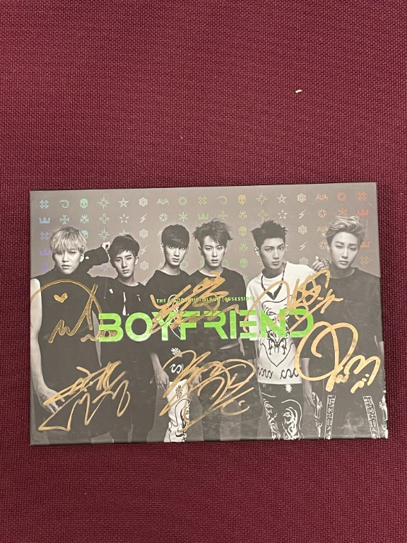 韓國 BOYFRIEND 六人親筆簽名CD DVD The Second Mini Album, 興趣及遊戲, 音樂、樂器 & 配件, 音樂與 ...