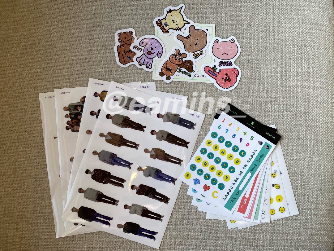 ONHAND BTS DECO KIT TINGI STICKER PACK, Hobbies & Toys, Memorabilia ...