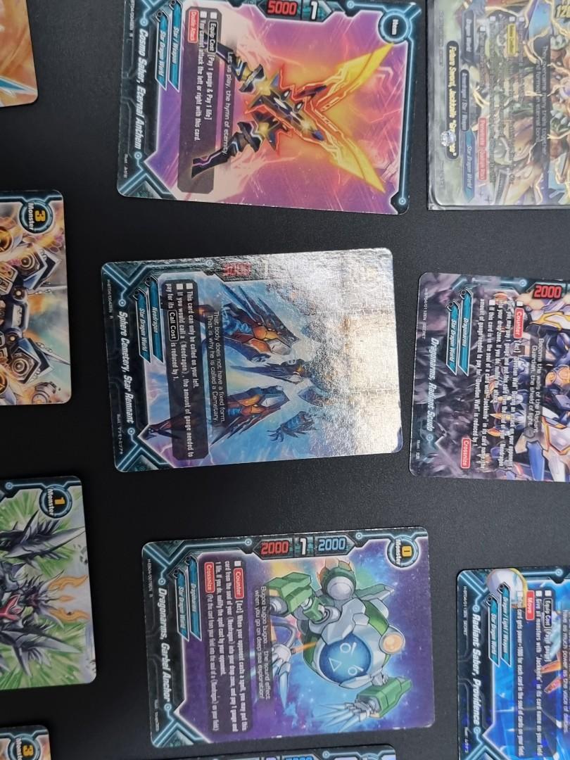 Buddyfight stardragon world(neodragon/dragonarms) single cards/foils ...