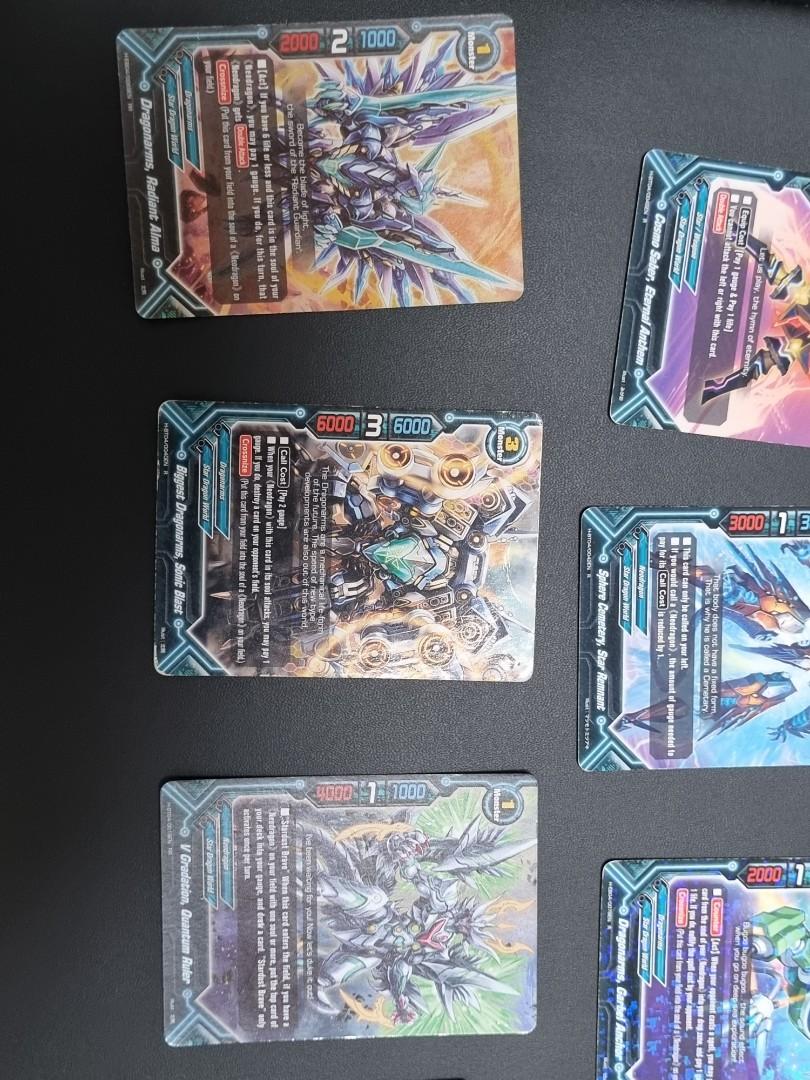 Buddyfight stardragon world(neodragon/dragonarms) single cards/foils ...