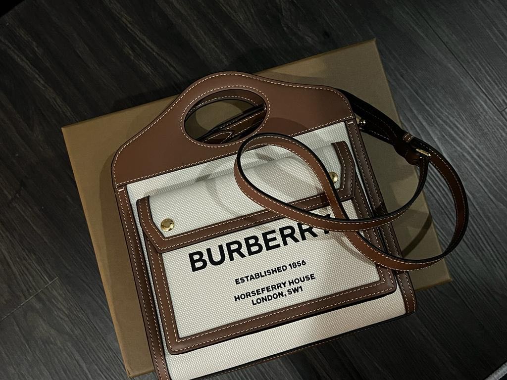 Burberry Mini Pocket Bag, Luxury, Bags & Wallets on Carousell
