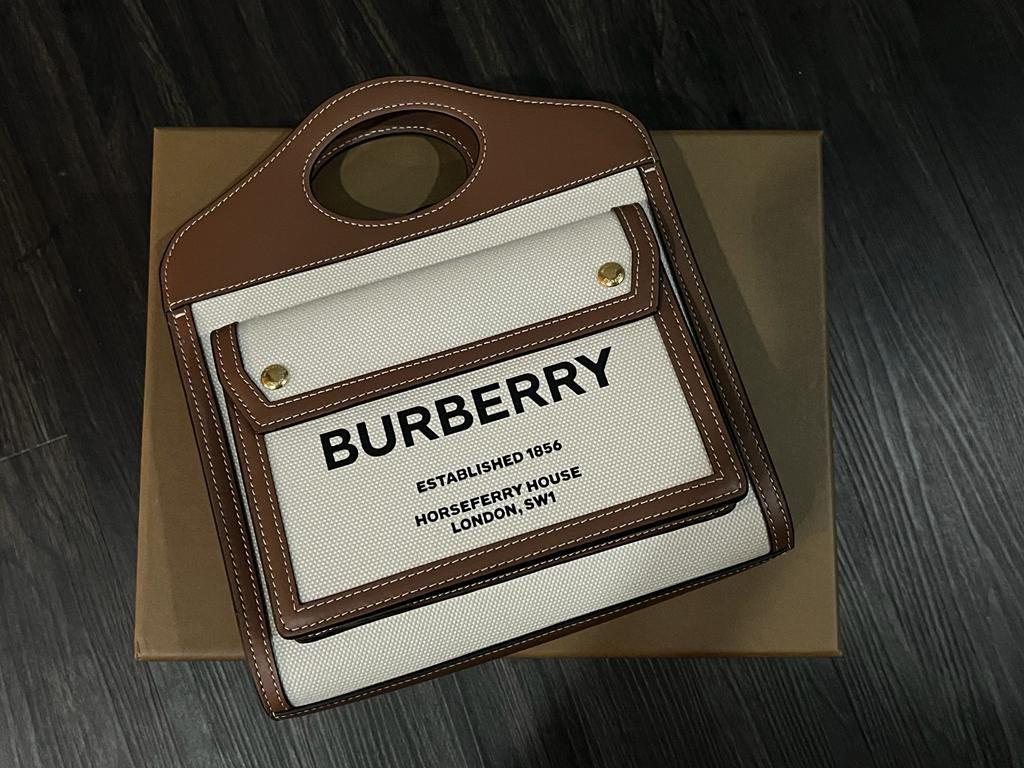 Burberry Mini Pocket Bag, Luxury, Bags & Wallets on Carousell