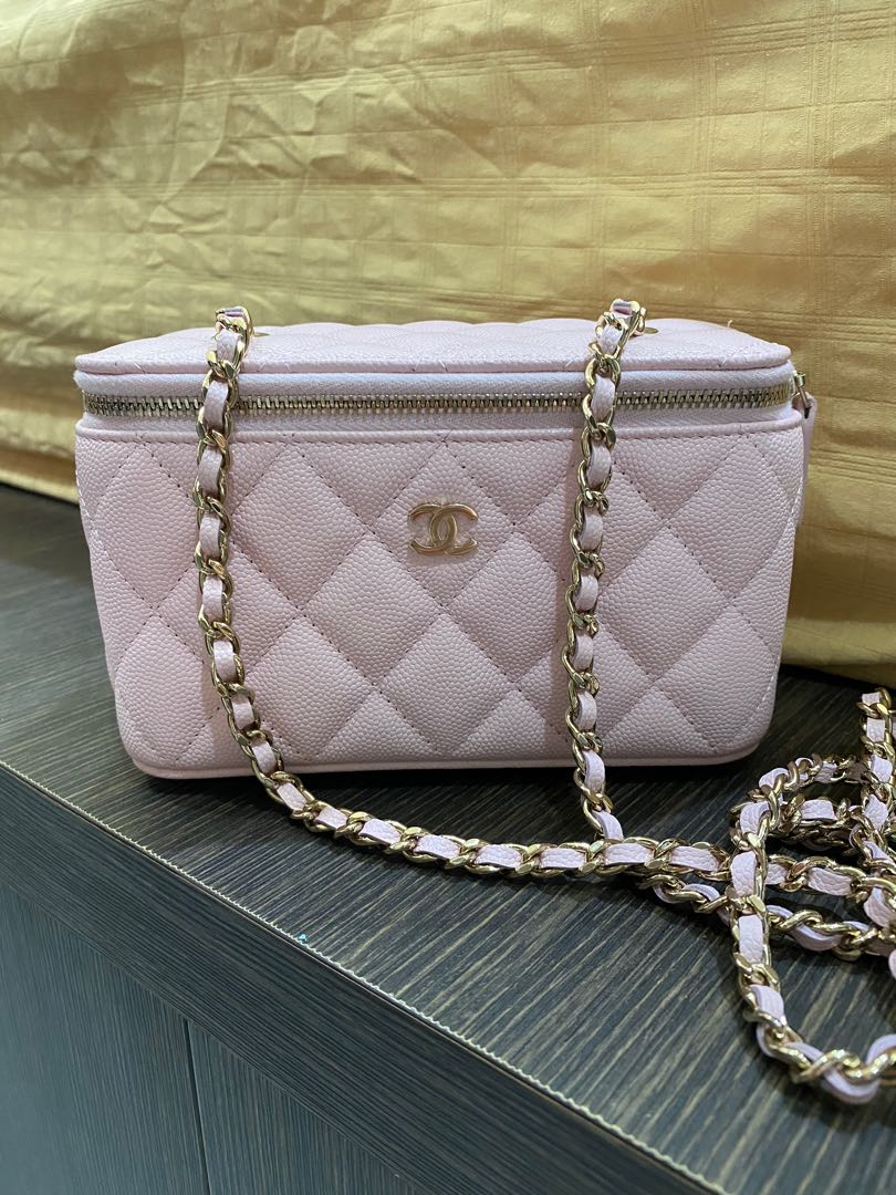 Chanel 22S Light Pink Vanity, Luxury, Bags & Wallets on Carousell