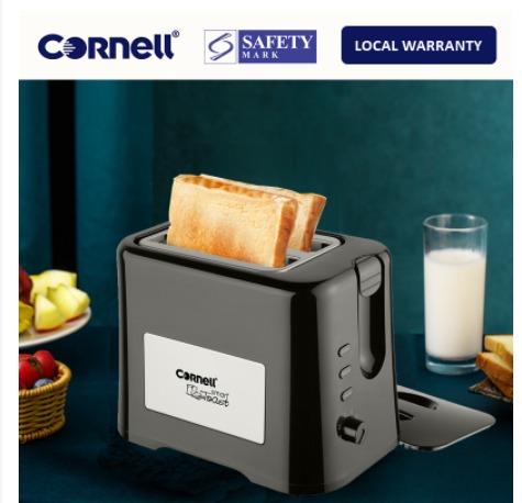 Cornell 2 Slice Pop Up Bread Toaster Sandwich Toaster 870W CT-EDC2000 ...