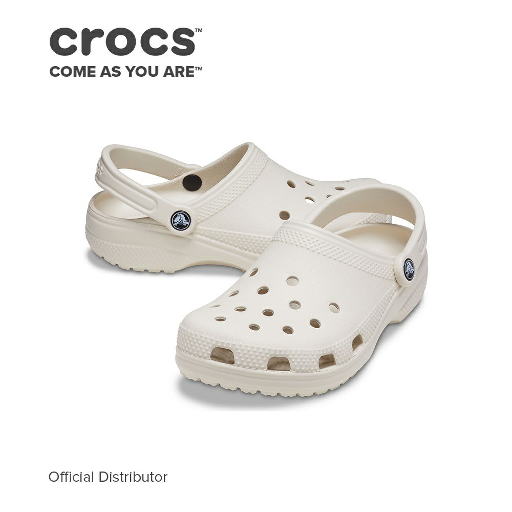 Crocs classic clog Stucco with free jibitz, Women's Fashion, Footwear ...