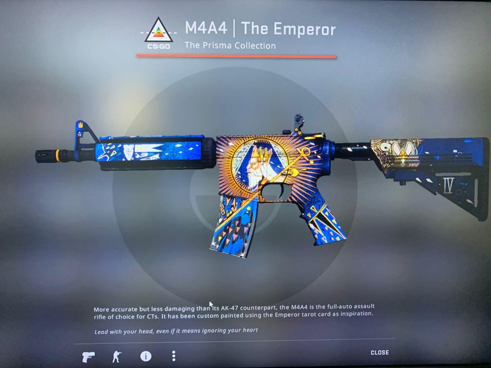 CSGO MW M4A4 THE EMPEROR , Video Gaming, Video Games, Others on Carousell