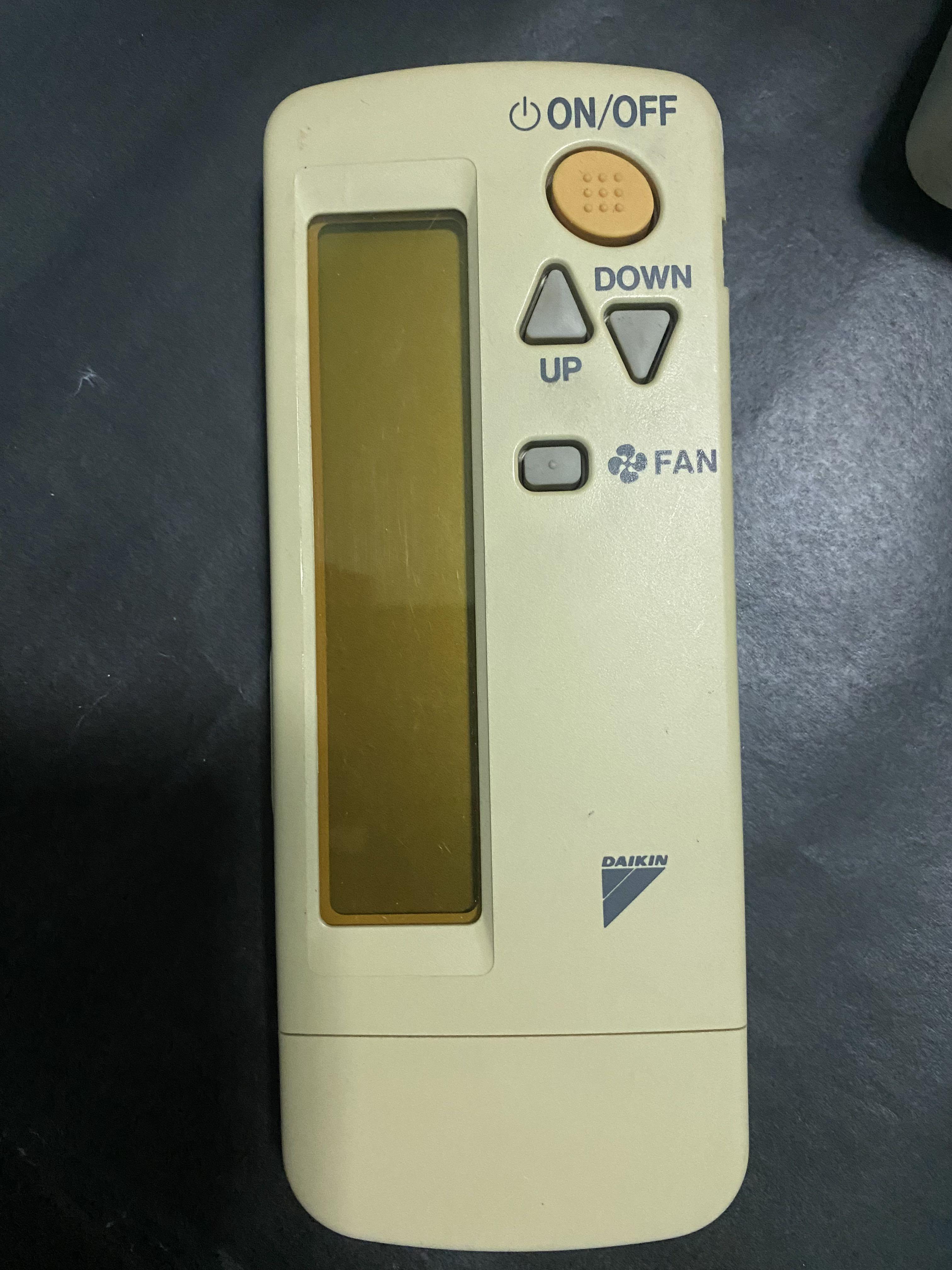 DAIKIN Aircon Remote Control, TV & Home Appliances, Air Conditioners ...