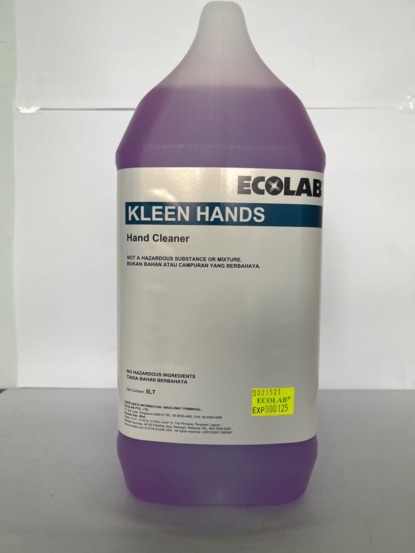 Ecolab KLEEN HANDS, Beauty & Personal Care, Sanitisers & Disinfectants ...