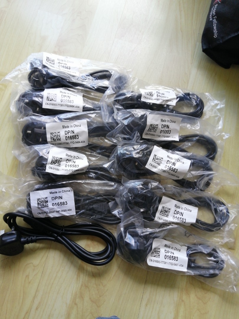 Electrical Power Cords - 3 pc left, Computers & Tech, Parts ...