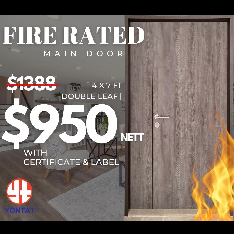FIRE RATED DOOR PROMOTION, Furniture & Home Living, Security & Locks ...