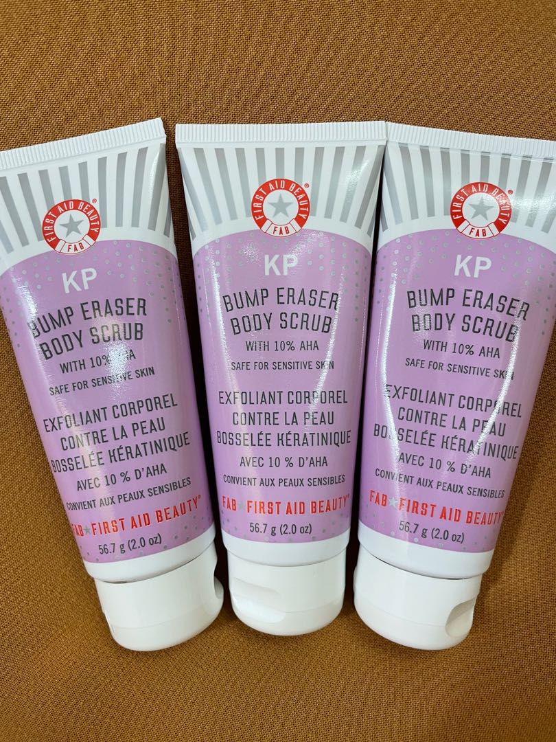 First Aid Beauty KP Bump Eraser Body Scrub 10%AHA, 美容＆化妝品, 沐浴＆身體護理, 沐浴及 ...