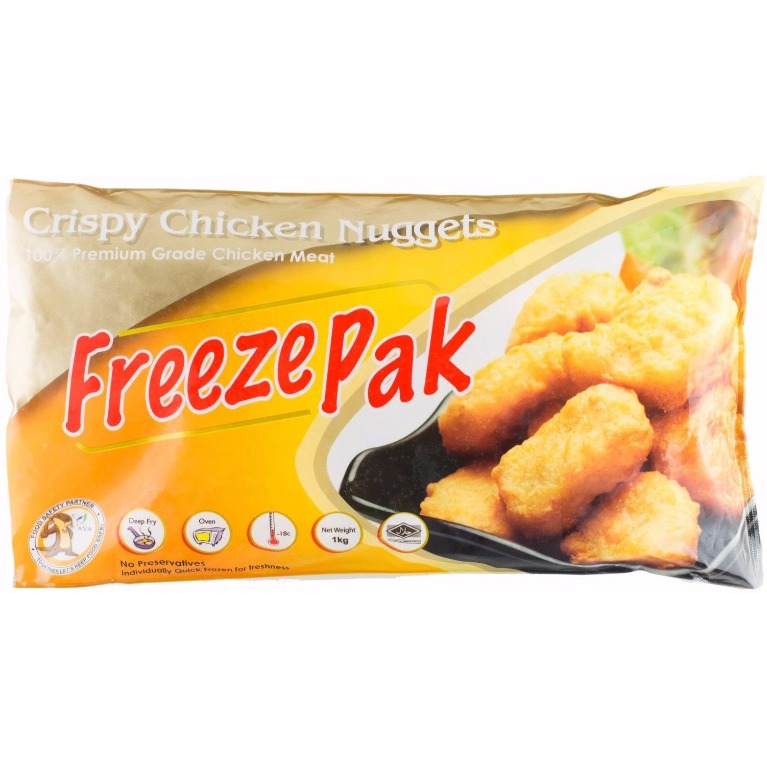 Freezepak Chicken Nuggets /1kg, Food & Drinks, Chilled & Frozen Food on ...