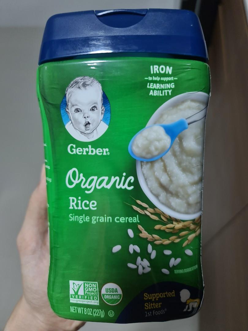 Gerber Organic Rice (Single grain cereal), Babies & Kids, Nursing ...