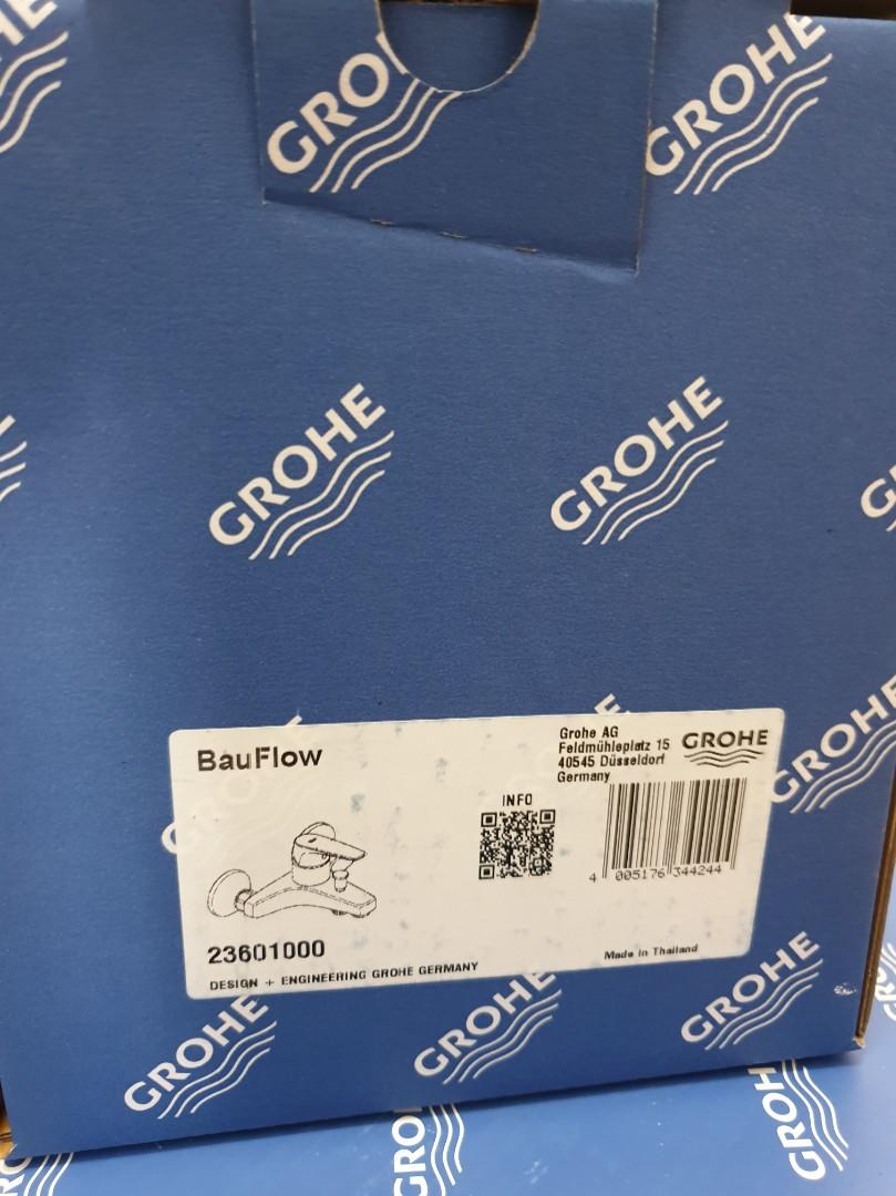 Grohe Bauflow Bath Mixer - 23601000, Furniture & Home Living, Bathroom ...
