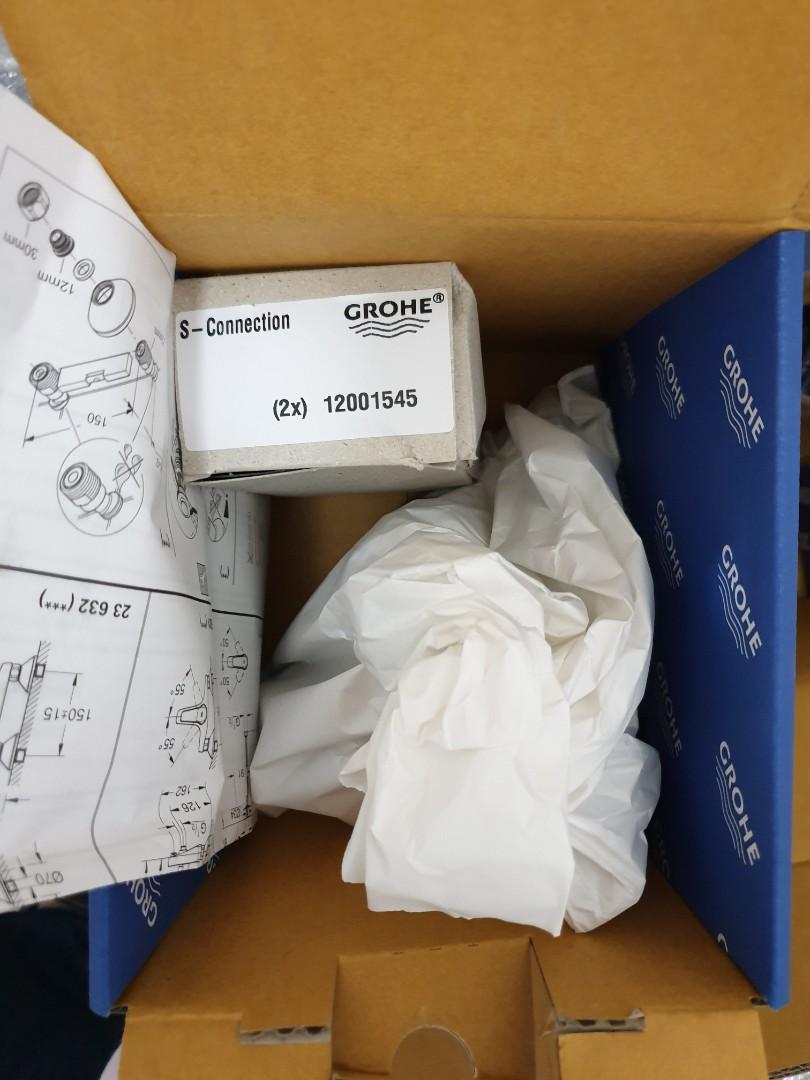 Grohe Bauflow Bath Mixer - 23601000, Furniture & Home Living, Bathroom ...