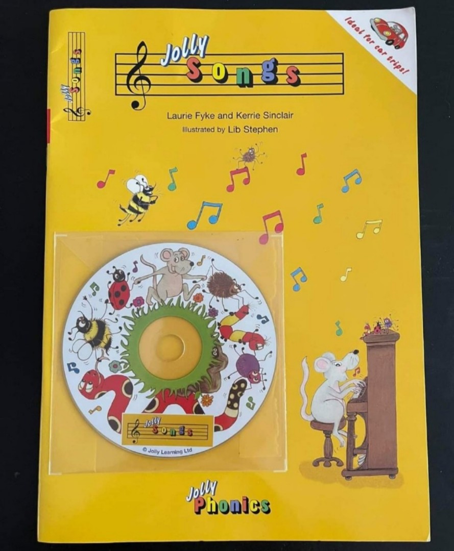 Jolly Phonics songs & CD, 興趣及遊戲, 書本 & 文具, 小朋友書 - Carousell