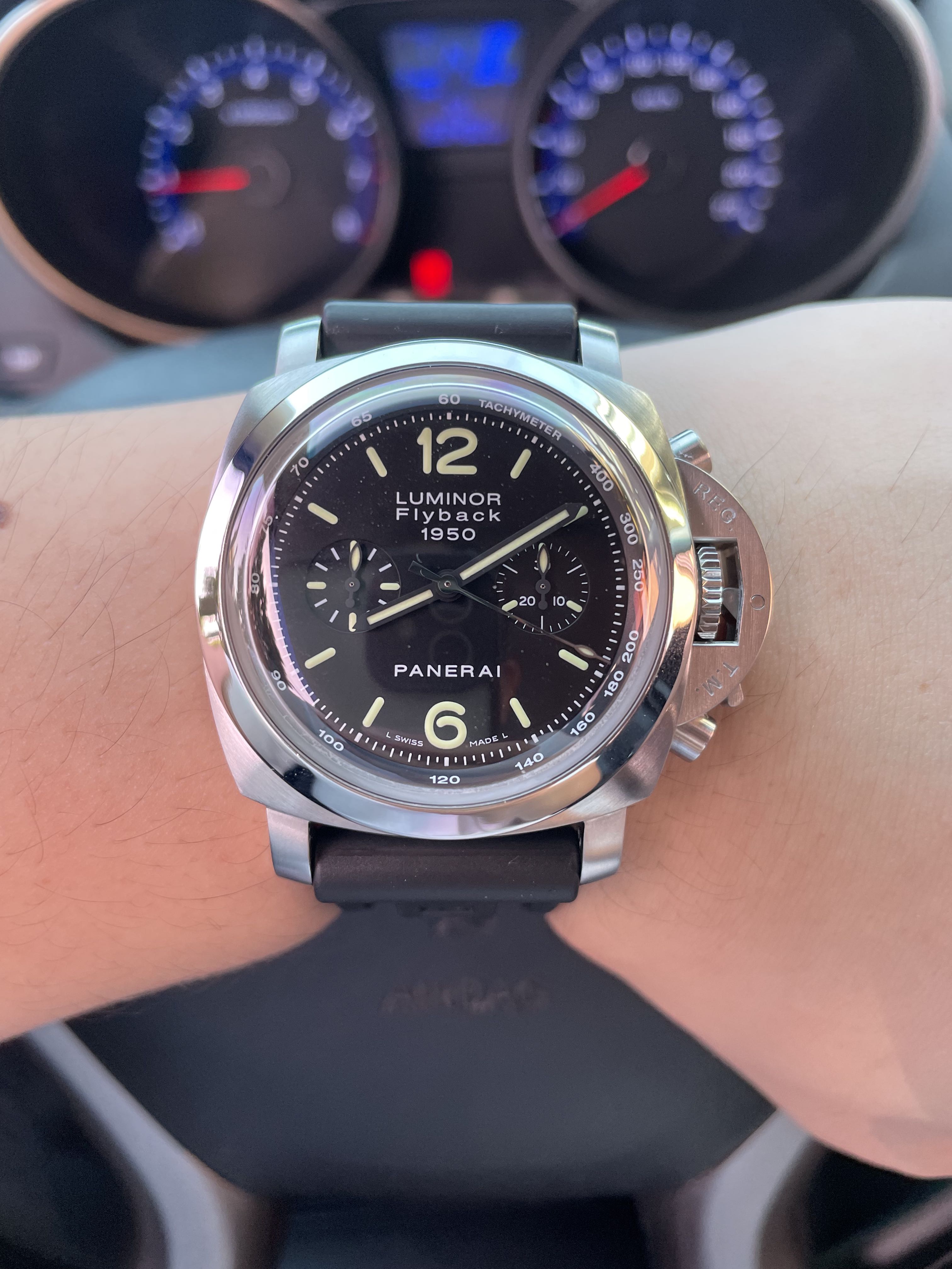 Luminor Panerai Flyback PAM212, Luxury, Watches on Carousell