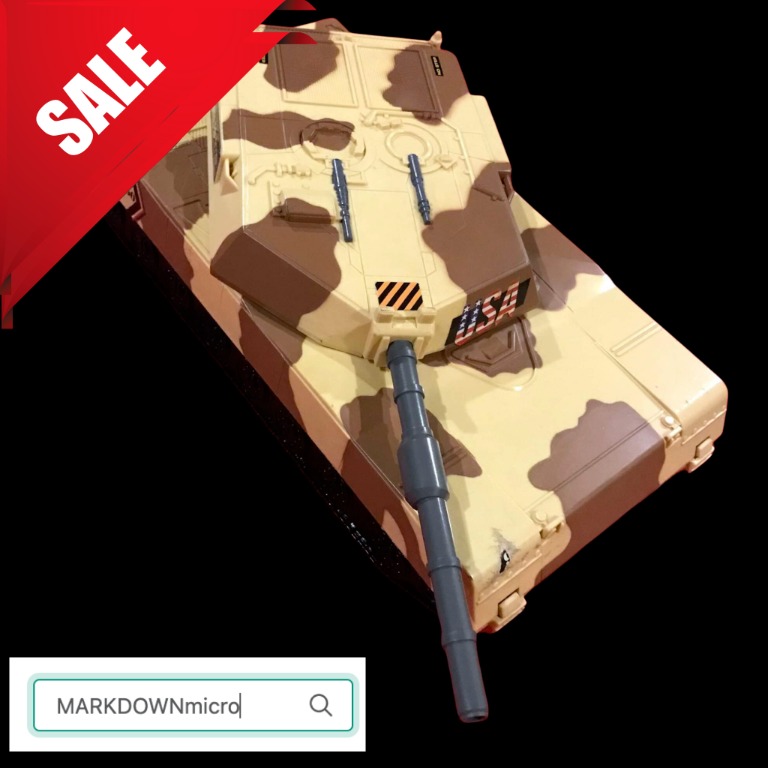 MICROMACHINES MILITARY BATTLE TANK PLAYSET 1992 Galoob , Hobbies & Toys ...