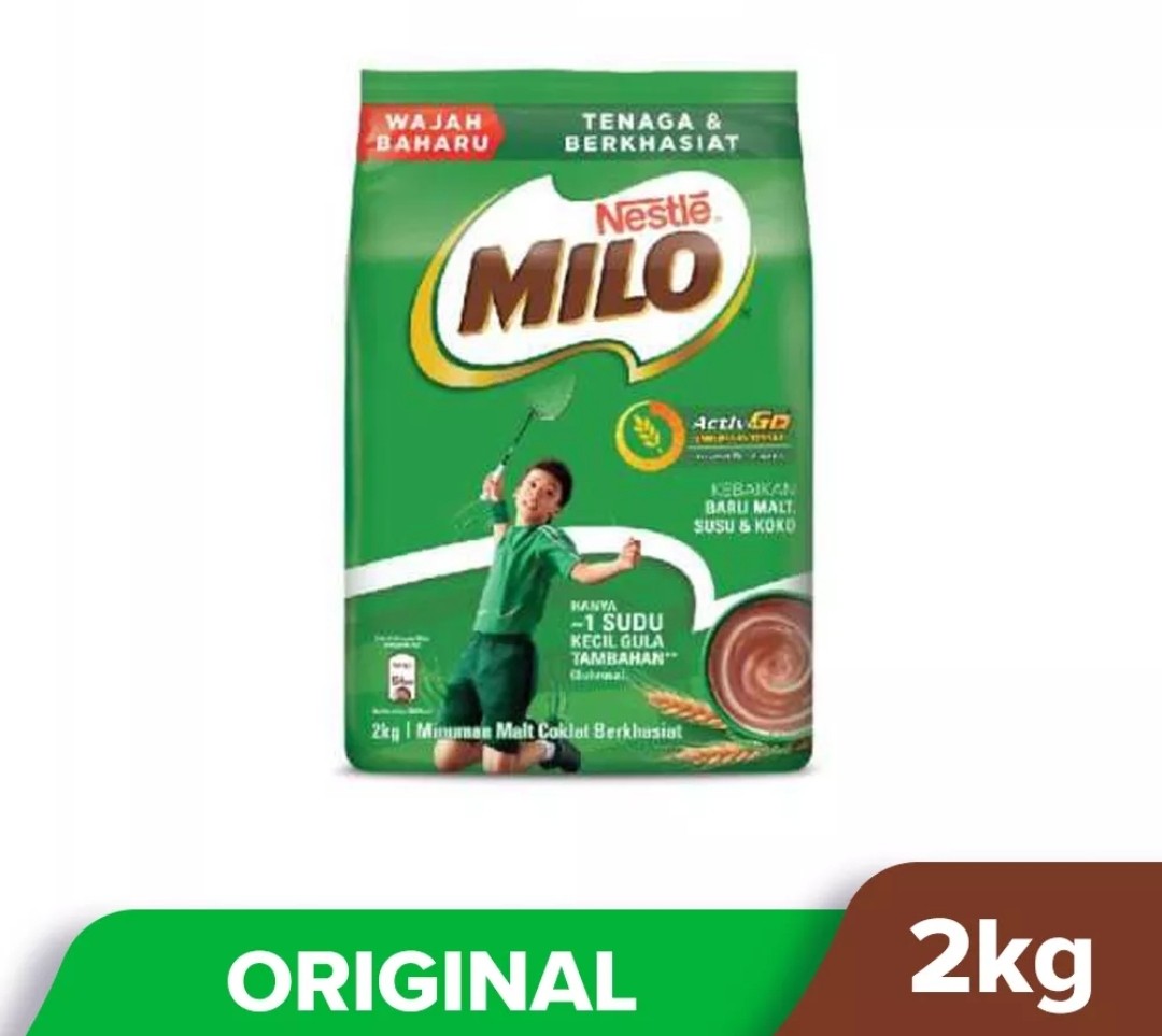 Milo 2kg original active go, Food & Drinks, Beverages on Carousell