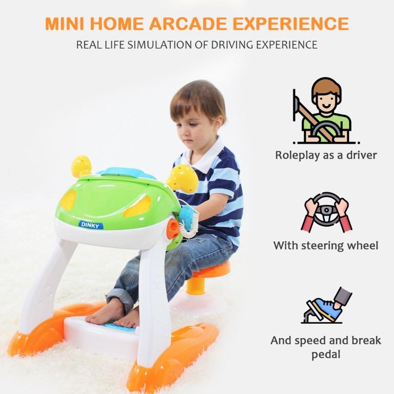 Mini Driver Simulator | Pretend & Play with Steering Rack / Pedal Panel ...