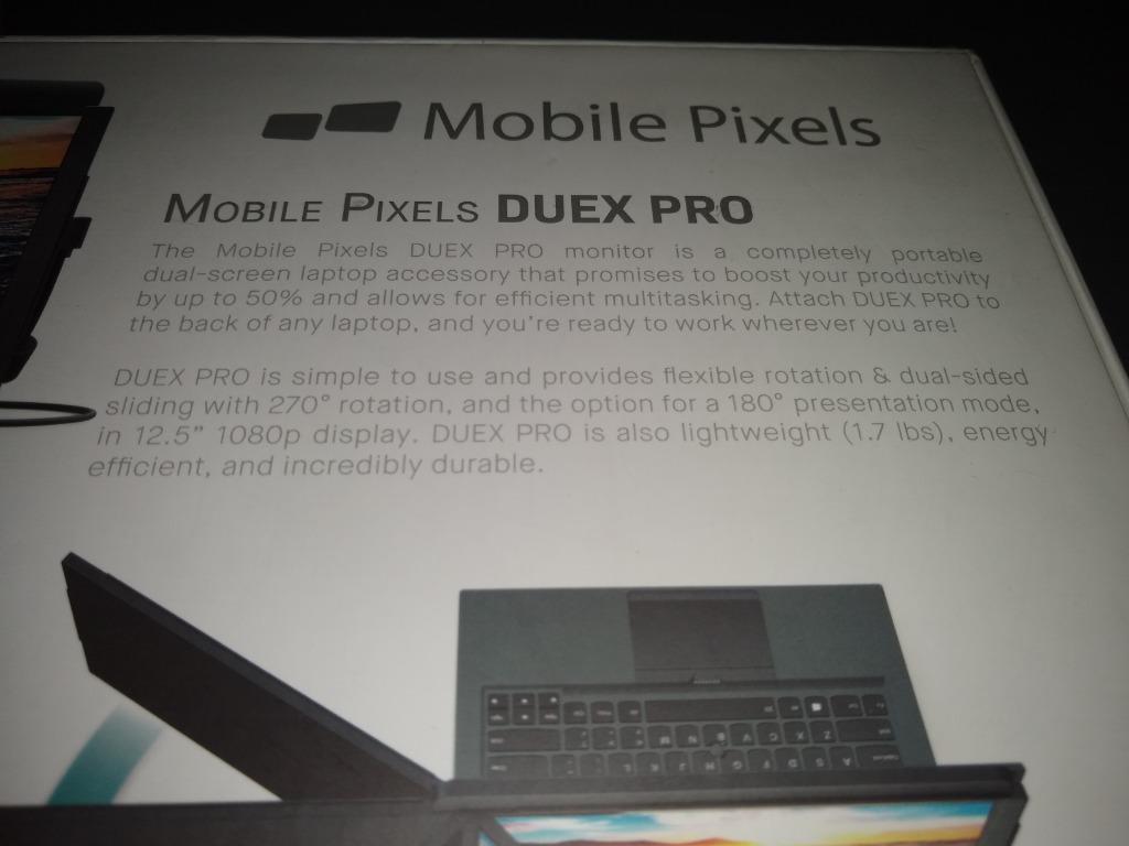 Mobile Pixels Duex Pro Portable Laptop Monitor Display Extender Dual ...