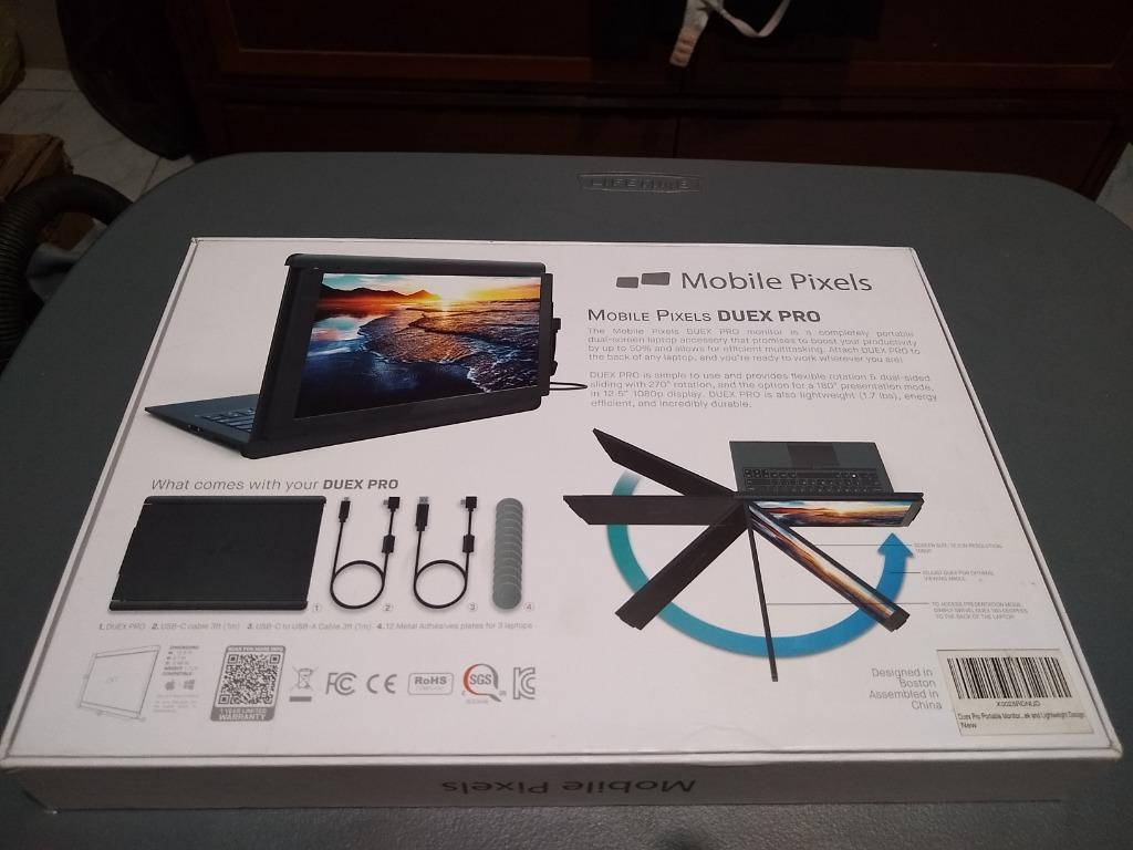 Mobile Pixels Duex Pro Portable Laptop Monitor Display Extender Dual ...