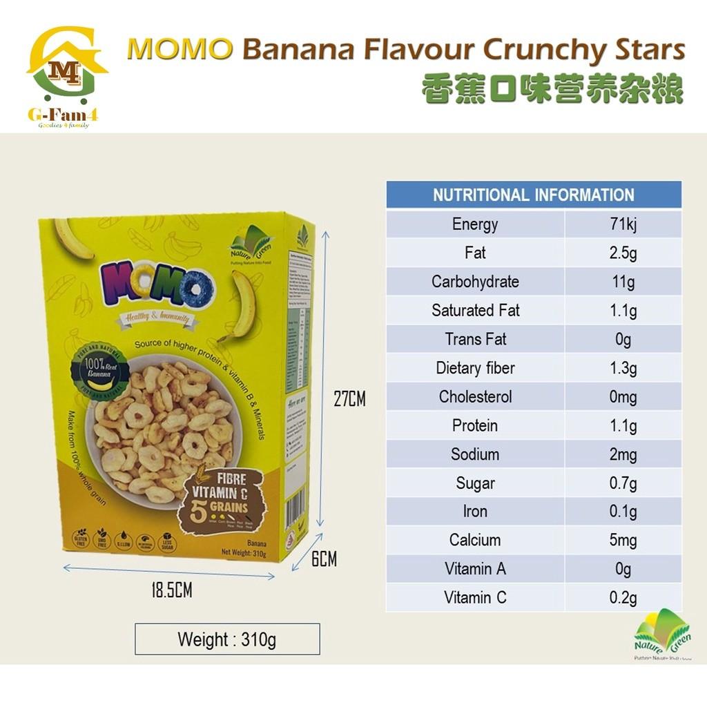 Momo Banana Flavour Crunchy Stars Kids Toddler Children Breakfast ...