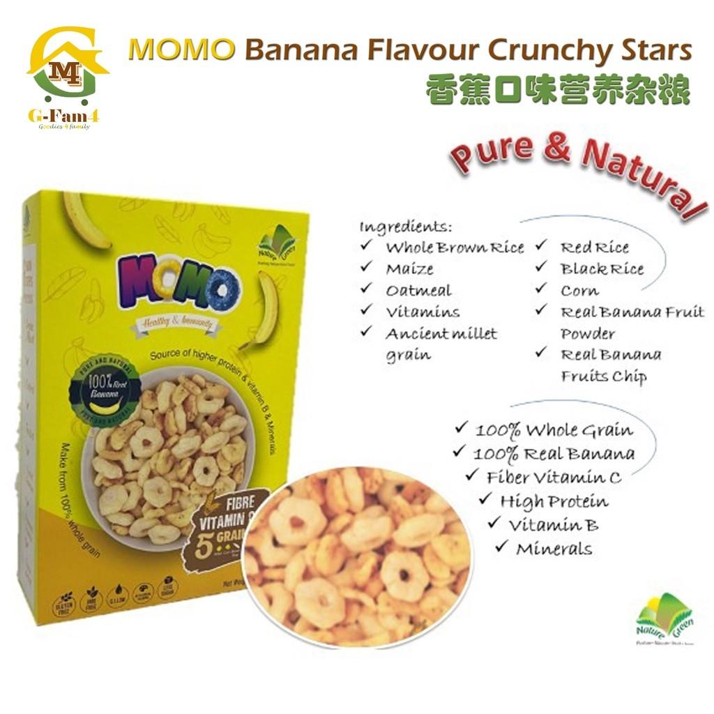 Momo Banana Flavour Crunchy Stars Kids Toddler Children Breakfast ...