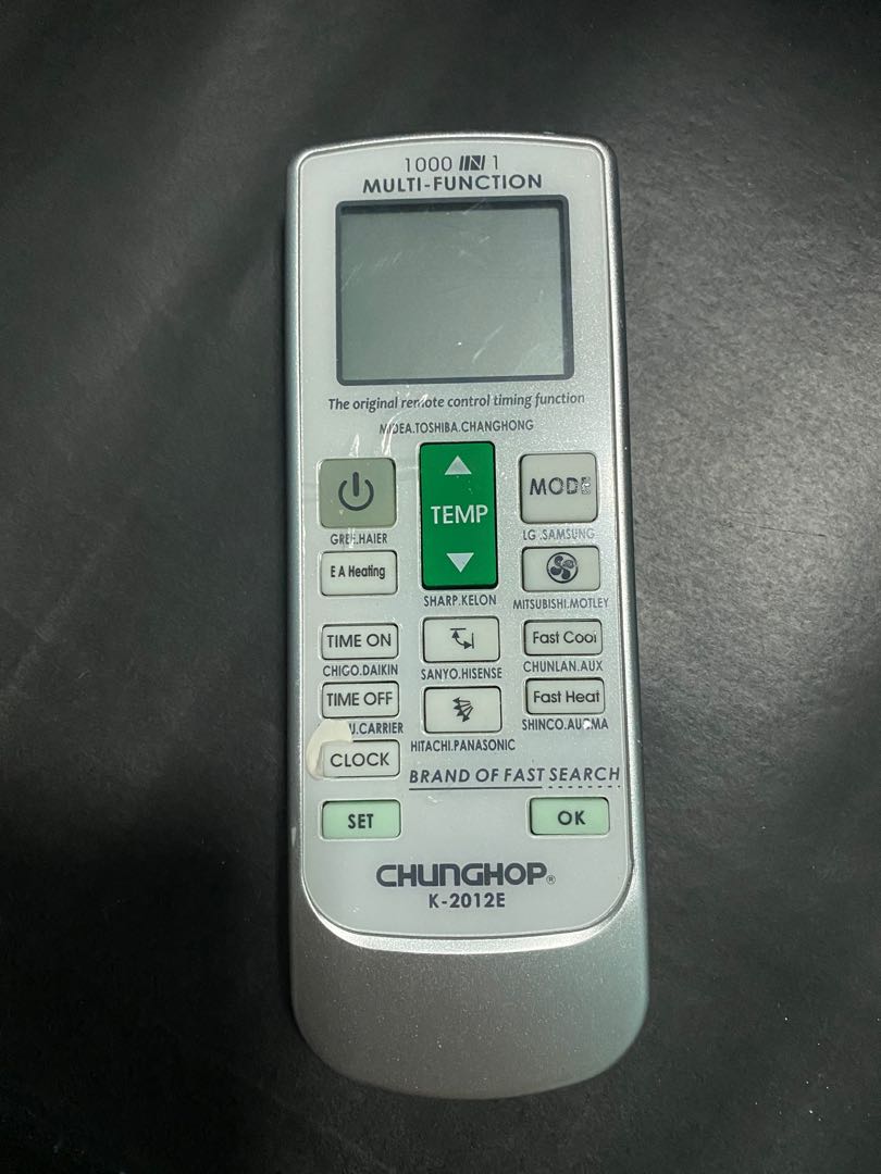 Multi Function Aircon Remote Control, TV & Home Appliances, Air ...