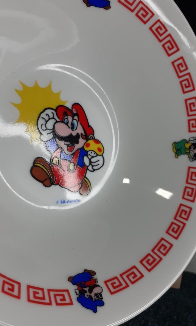 Nintendo SUPER MARIO 1985 Ramen Bowl Super Rare Showa Retro Japan ...