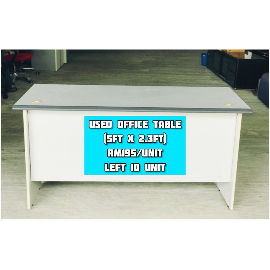Office Table (5ft x 2.3ft) Used Furniture.., Furniture & Home Living ...