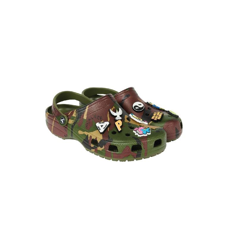 Palace x Crocs Classic Clog - Jungle Camo, Men's Fashion, Footwear ...