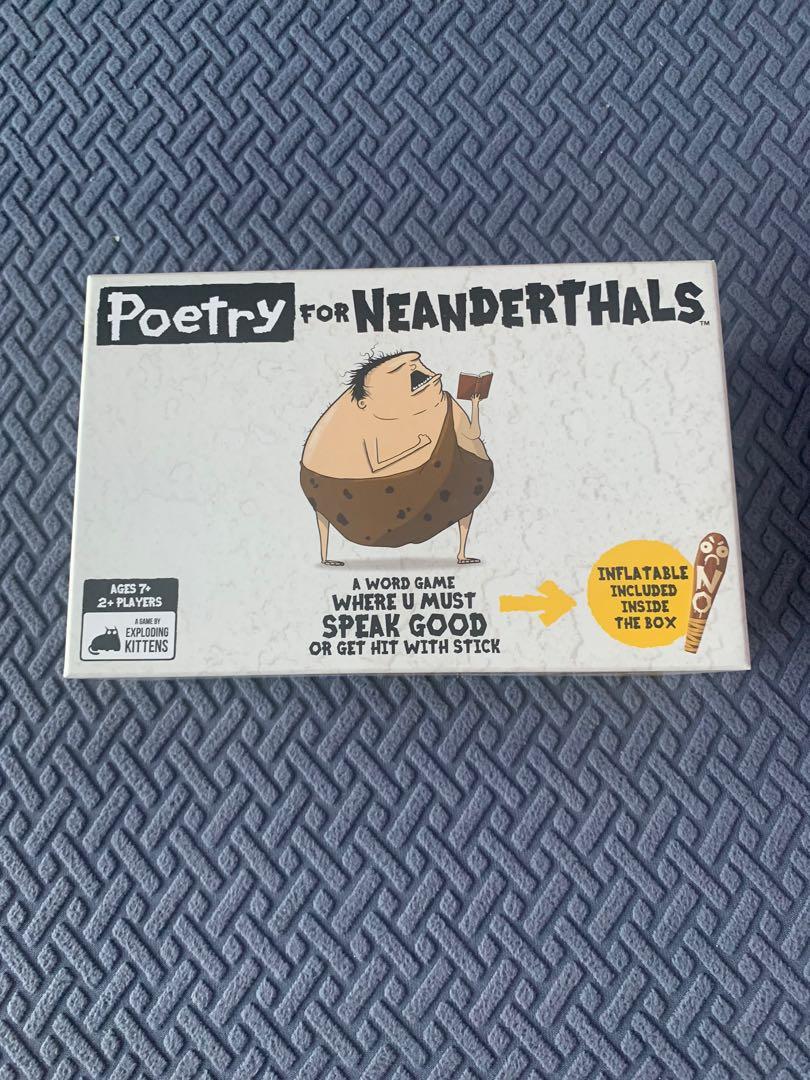 Poetry for Neanderthals board game, Hobbies & Toys, Toys & Games on ...