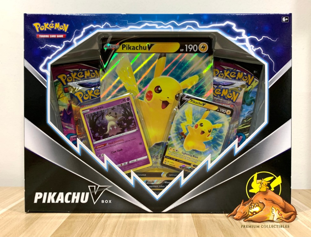 Pokemon TCG Pikachu V Box, Hobbies & Toys, Toys & Games on Carousell