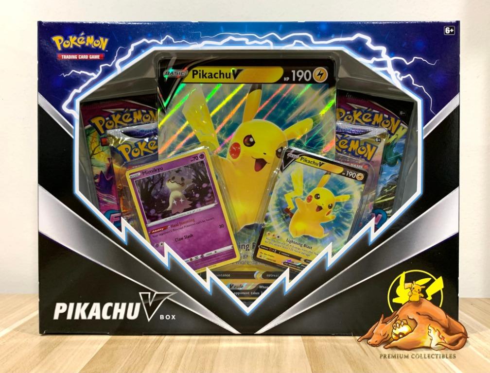 Pokemon TCG Pikachu V Box, Hobbies & Toys, Toys & Games on Carousell