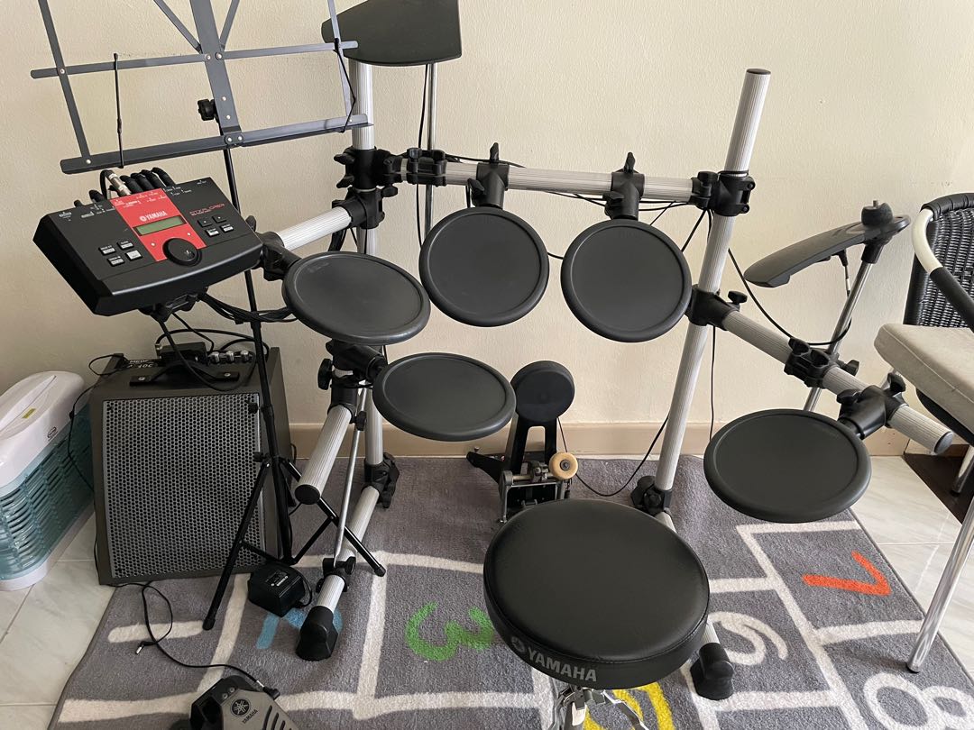 Pre-loved drum set, Hobbies & Toys, Music & Media, Musical Instruments ...