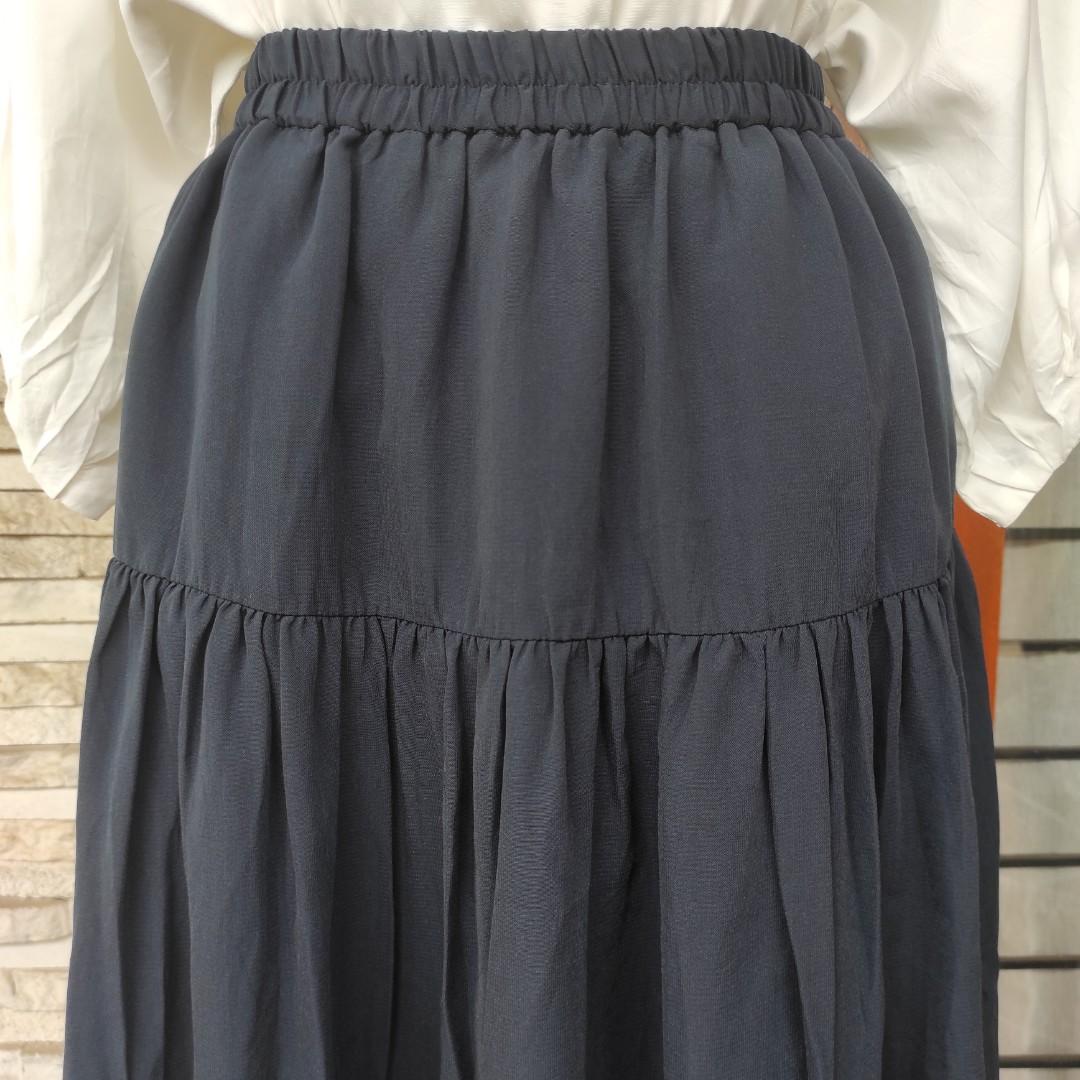 [PRELOVED] ROK MIDI PREMIUM KOREA KOREAN STYLE GEMOY CANTIK MEKAR UMPAK ...