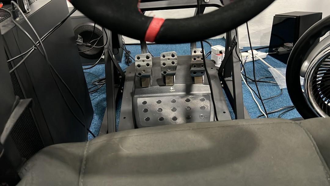 Racing Sim Rig Logitech G27 Video Gaming Video Game Consoles Others On Carousell