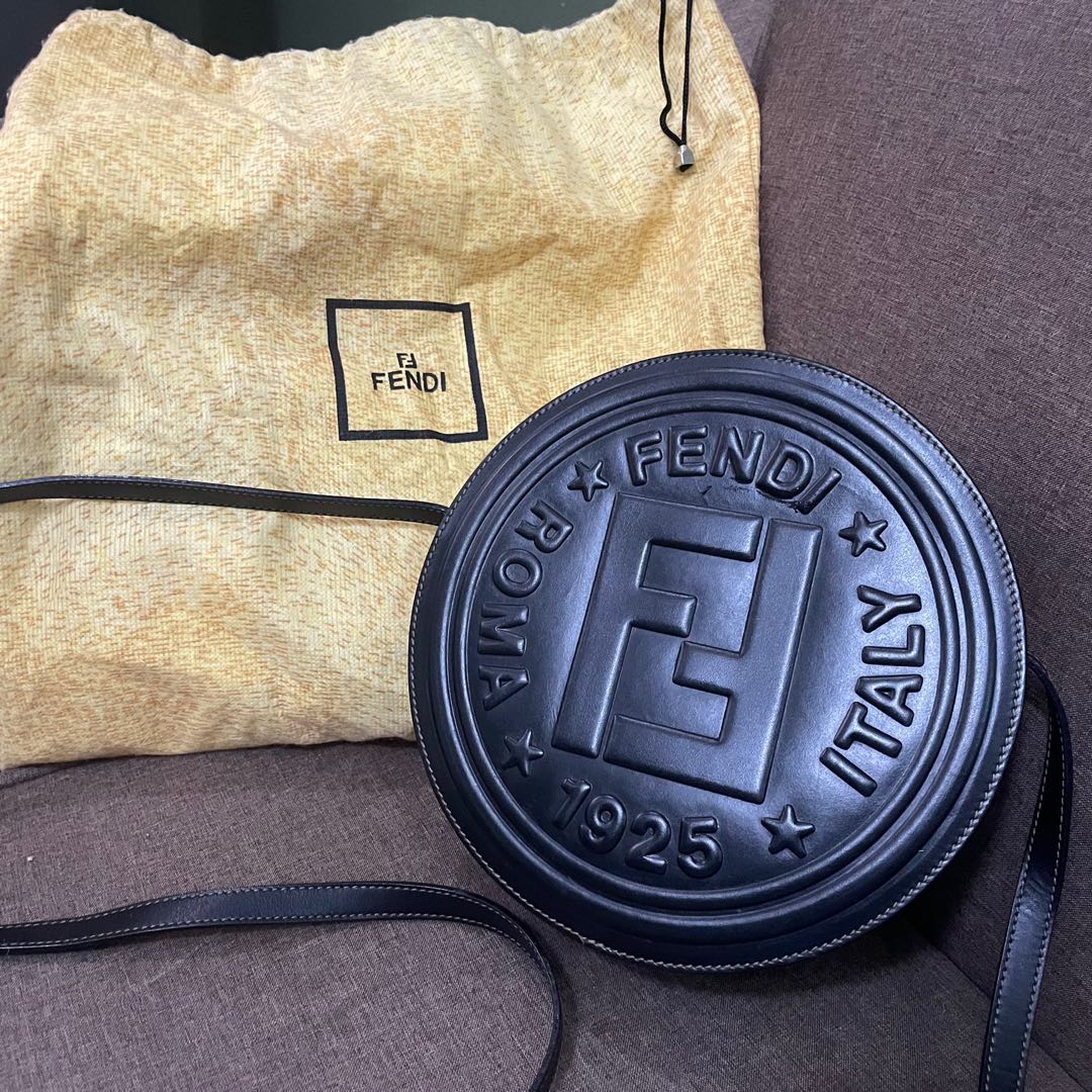Rare Fendi Round Crossbody Bag, Luxury, Bags & Wallets on Carousell
